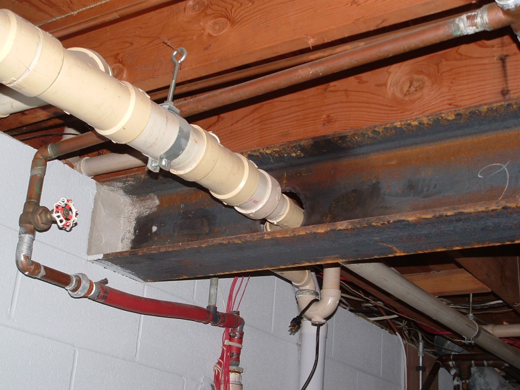 Hole in Beam | Secure Start Inspections, Inc.